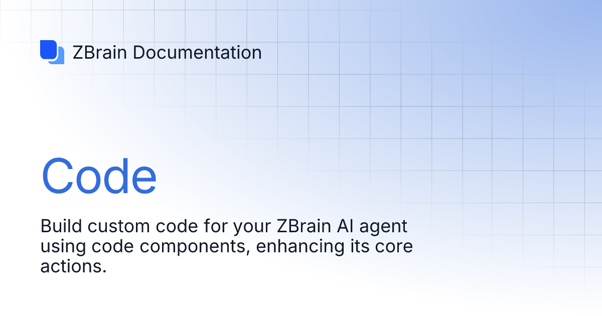 Code | ZBrain Documentation